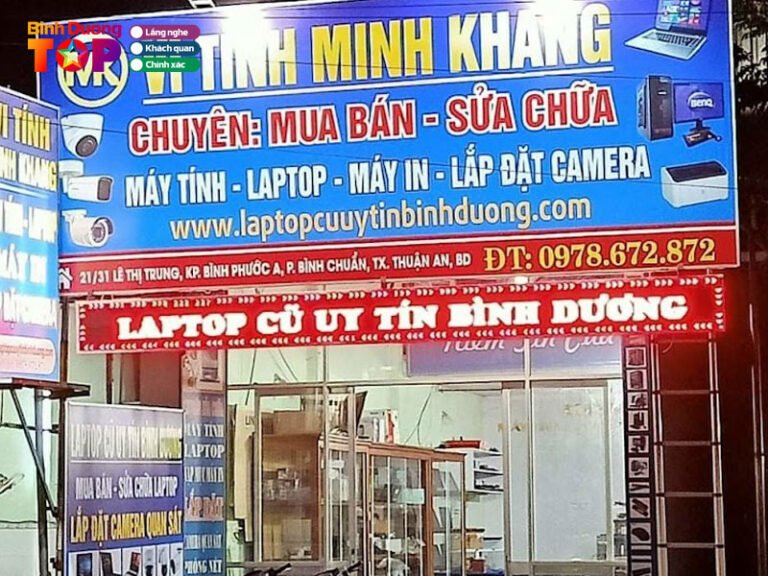 Top 10 cửa hàng bán laptop cũ Bình Dương CHÍNH HÃNG giá rẻ